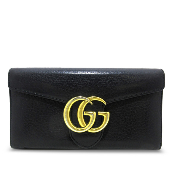 Gucci | Bags | Gucci Gg Marmont Leather Long Wallet Long Wallets | Poshmark